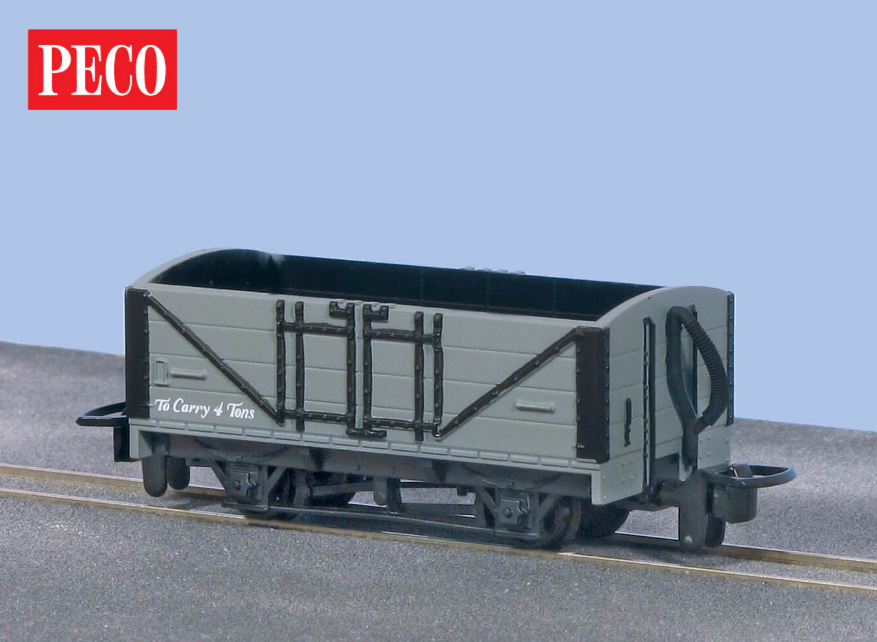 PECO GR-200U Narrow Gauge Open Wagon Grey Unlettered – Chester Model Centre