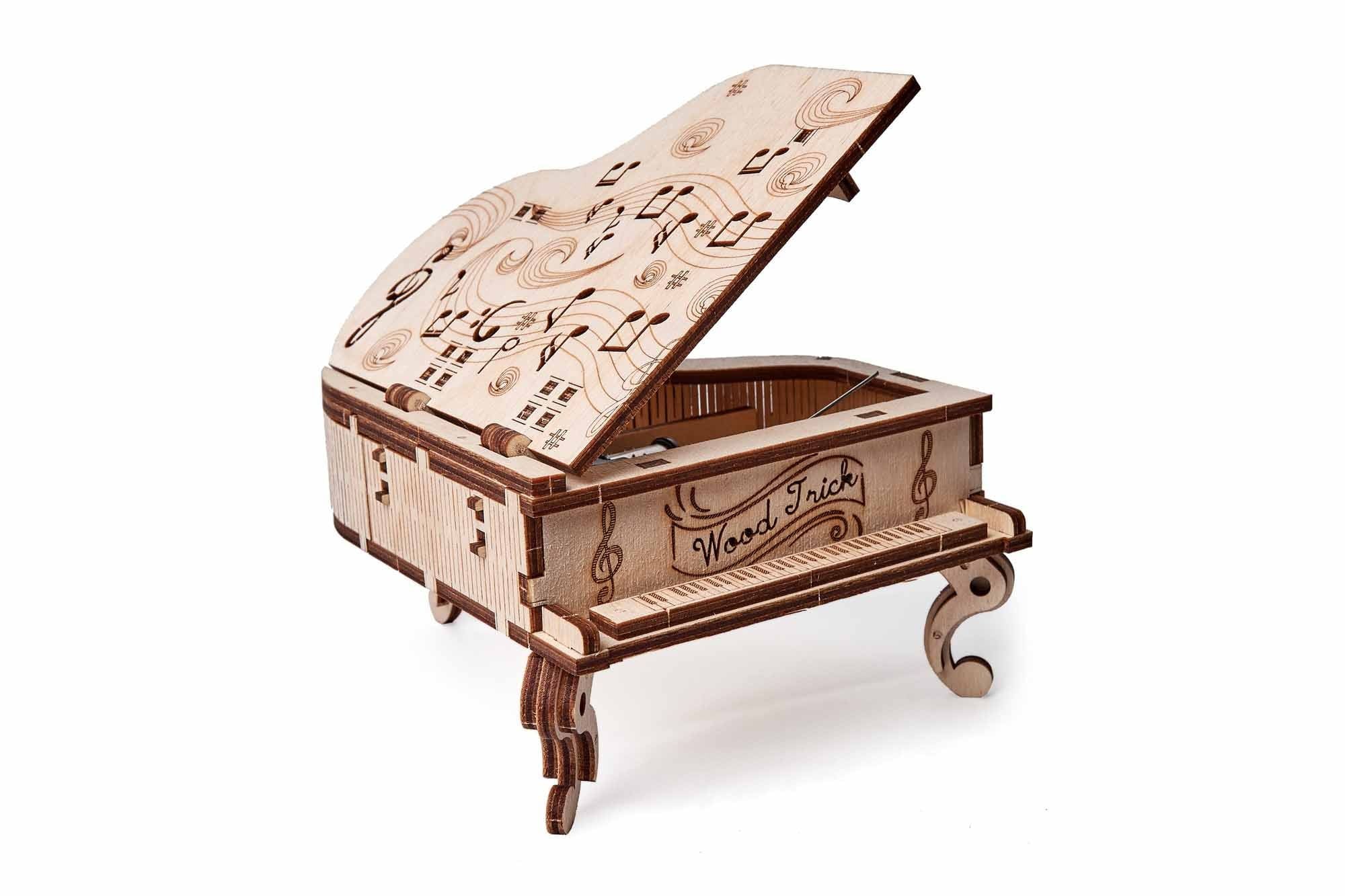 Wood Trick Mechanical 3D Puzzle Grand Piano Wooden Model Kit – Chester ...